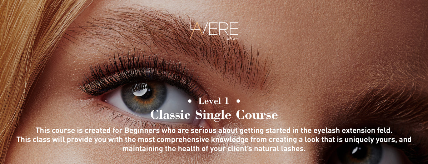 Level 1 Classic Single Lash Extension – Lavere Lash